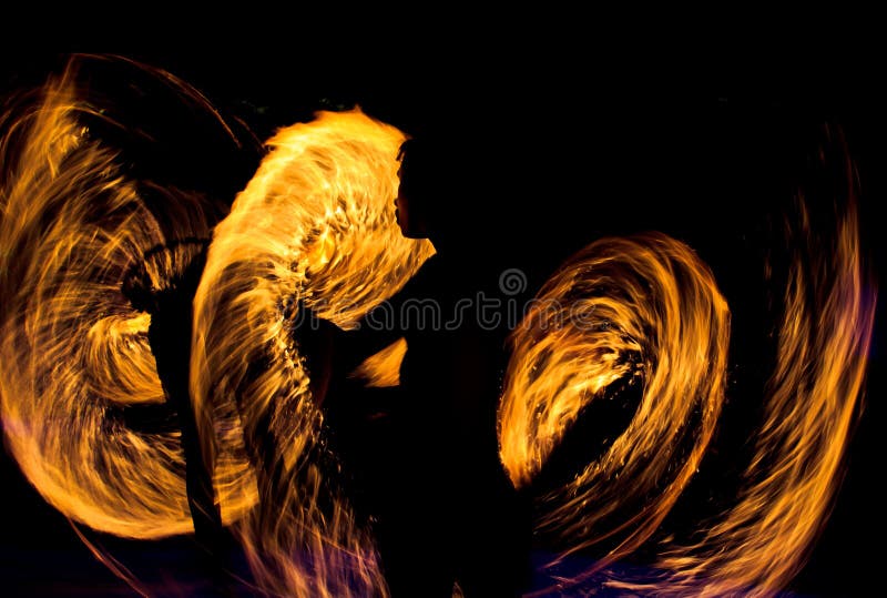 Drawing fire at night stock photo. Image of culture, gasoline - 70651632