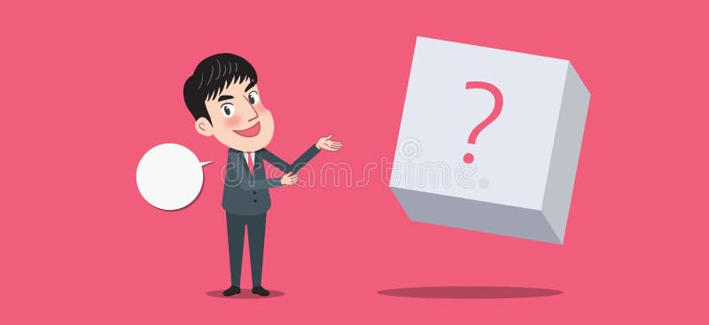 Drawing Flat Character Design Solving Concept Stock Illustration ...