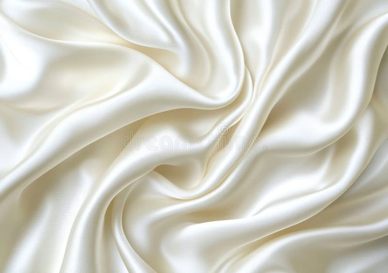 Drawing of a Flowing Fabric with Soft Wavy Textures that Resemble White ...