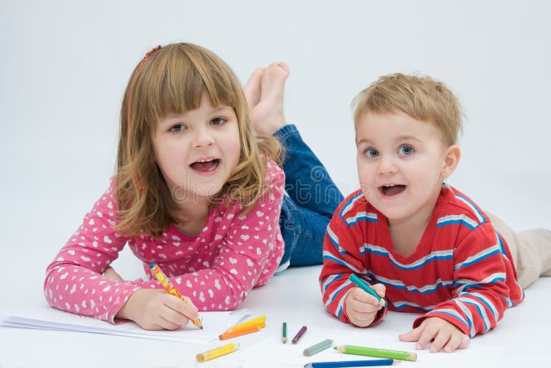 Drawing is fun stock image. Image of crayon, colors, creativity - 11832827