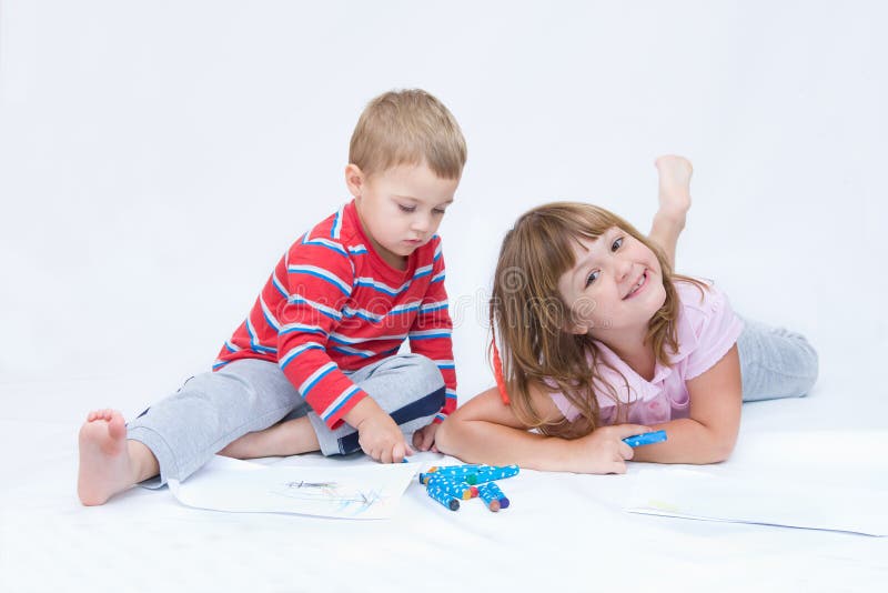 Drawing is fun stock photo. Image of together, isolated - 16021424