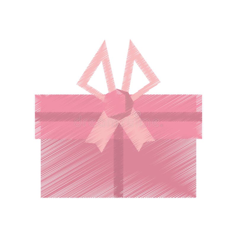 Drawing Gift Box Pink Ribbon Surprise Stock Illustrations – 858 Drawing ...