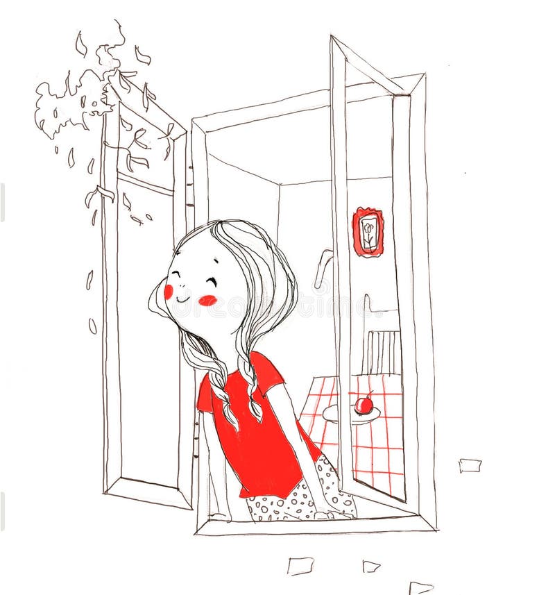 Drawing stock illustration. Illustration of journal - 213028095