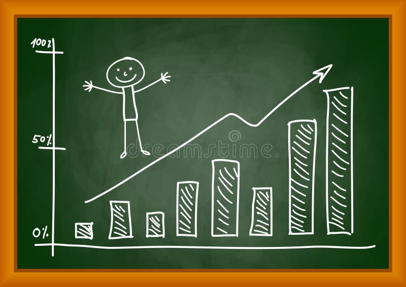 Drawing of graph stock vector. Illustration of cartoon - 28401211