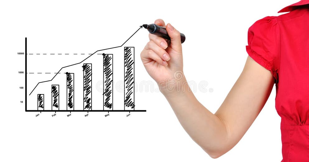 Drawing graph stock image. Image of graph, drawing, business - 27868987