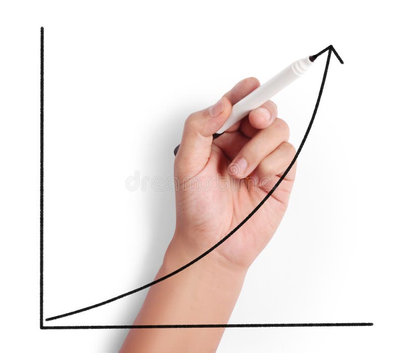Drawing graph stock illustration. Illustration of increase - 28457429
