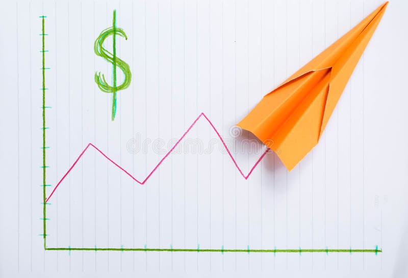 Drawing graph stock photo. Image of graph, orange, business - 43745288