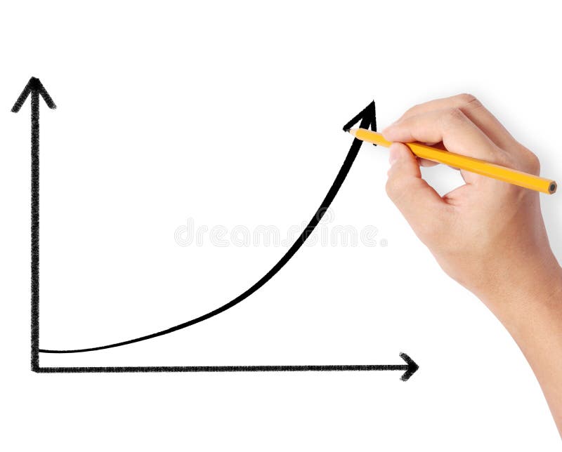Drawing a graph stock image. Image of diagram, consultant - 43167469