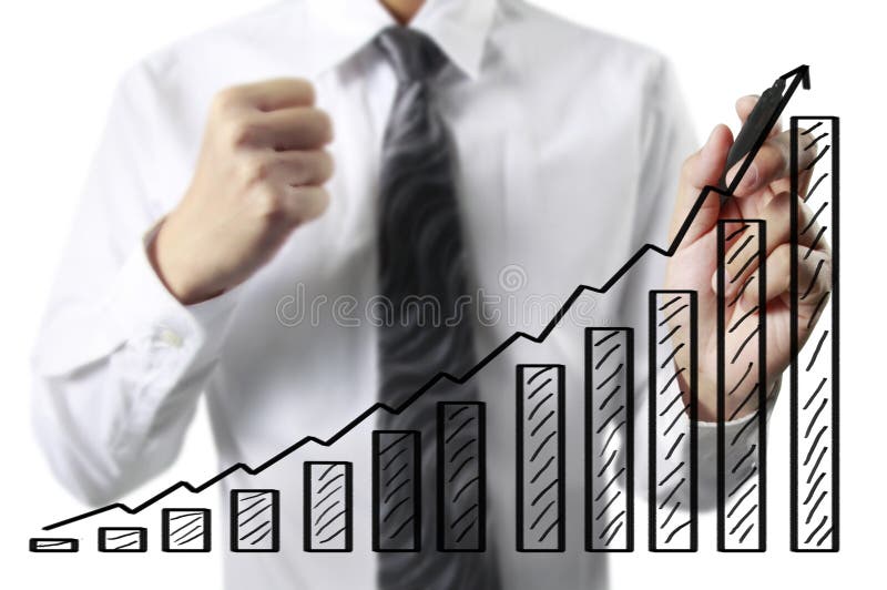 Drawing Graphics Growing Graph Stock Illustration - Illustration of ...