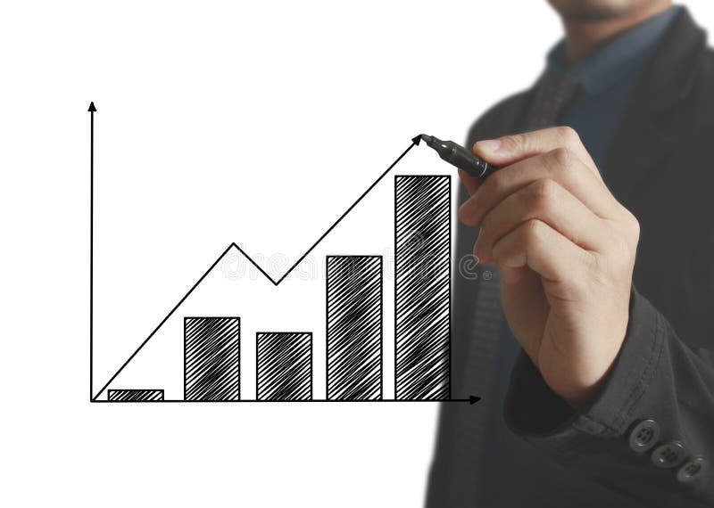 Drawing Graphics Growing Graph Stock Illustration - Illustration of ...