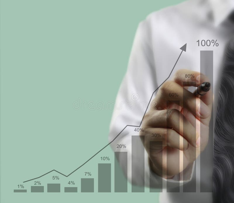 Drawing Graphics Growing Graph Stock Illustration - Illustration of ...