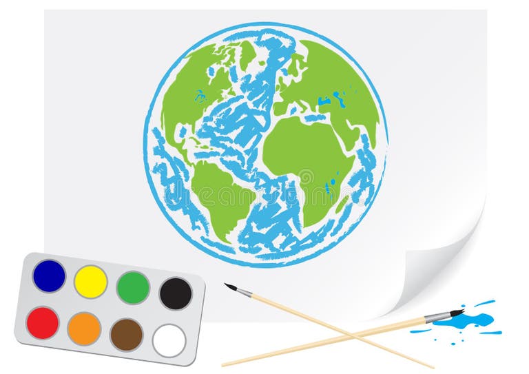 Green Planet Drawing Stock Illustrations – 20,309 Green Planet Drawing ...