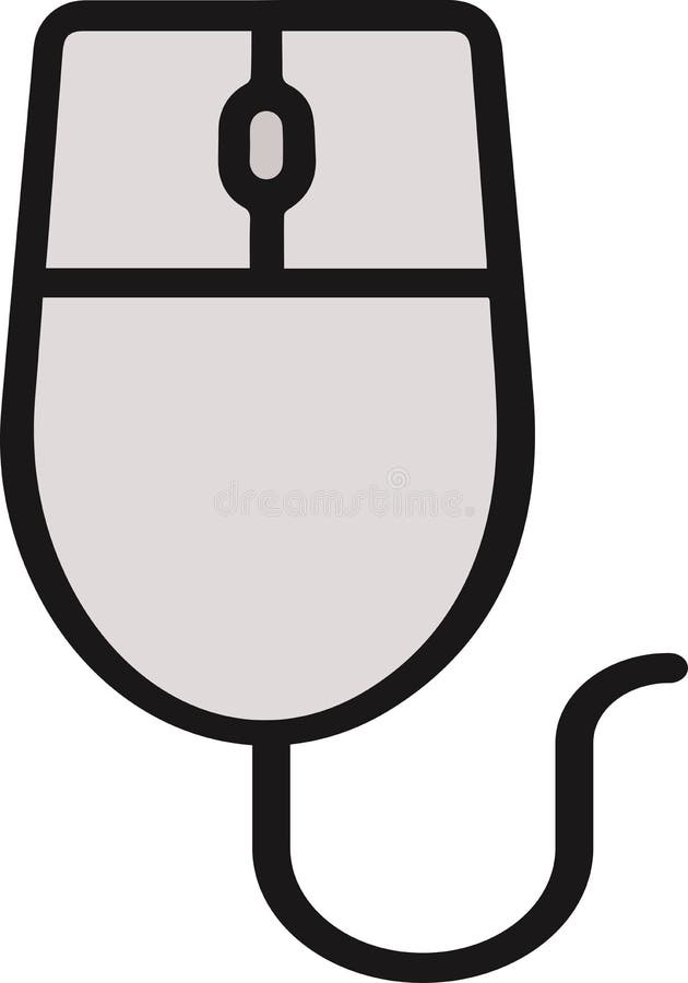 The Drawing of a Computer Mouse, a Handheld Hardware Input Device that ...