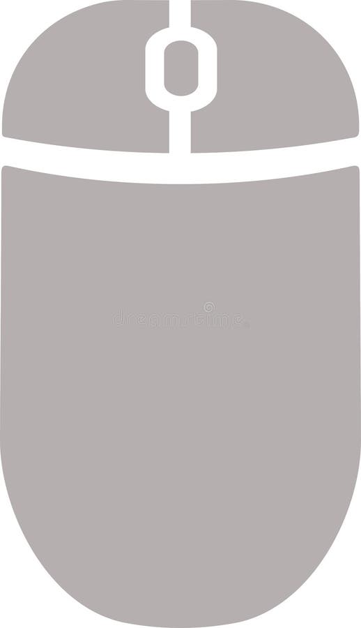 The Drawing of a Grey Computer Mouse, a Small Hardware Input Device ...