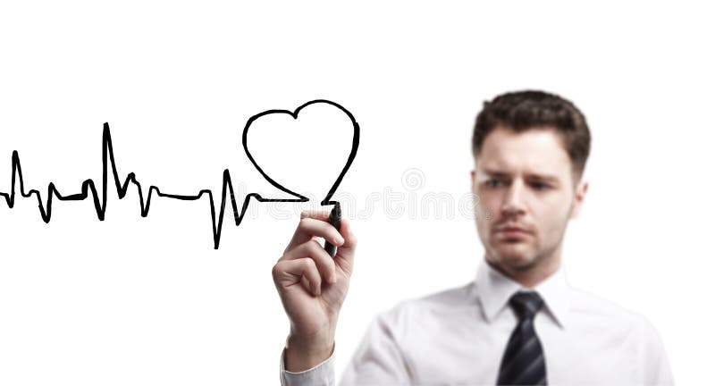Drawing heartbeat stock image. Image of drawing, beat - 25415339