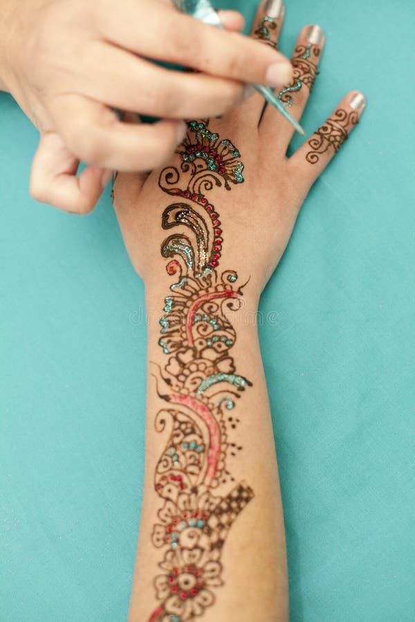 Drawing Henna stock photo. Image of traditional, artistic - 24193844