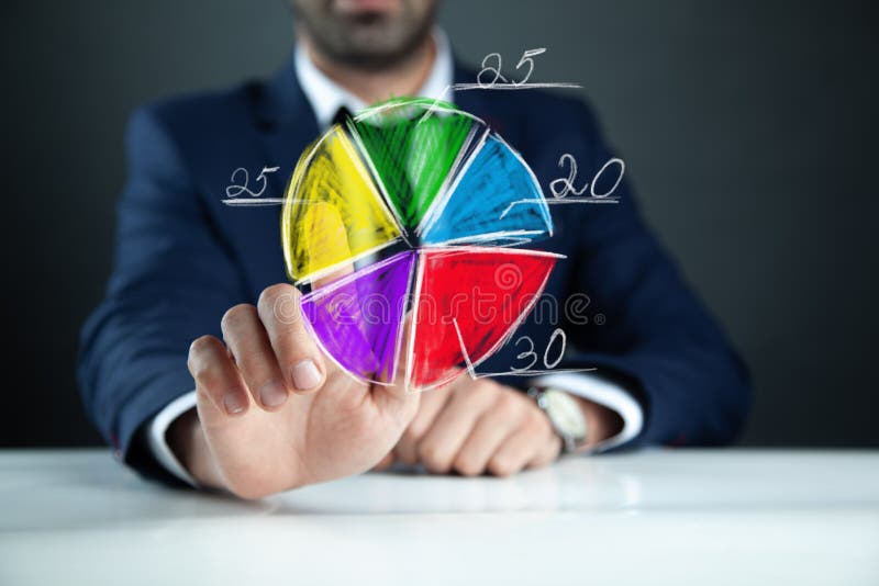 Drawing His Progress Strategy Stock Photo - Image of graph, diagram ...