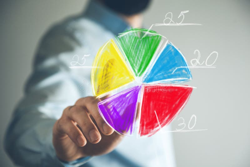 Drawing His Progress Strategy Stock Image - Image of investment ...