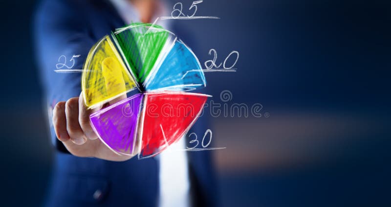 Drawing His Progress Strategy Stock Image - Image of professional ...