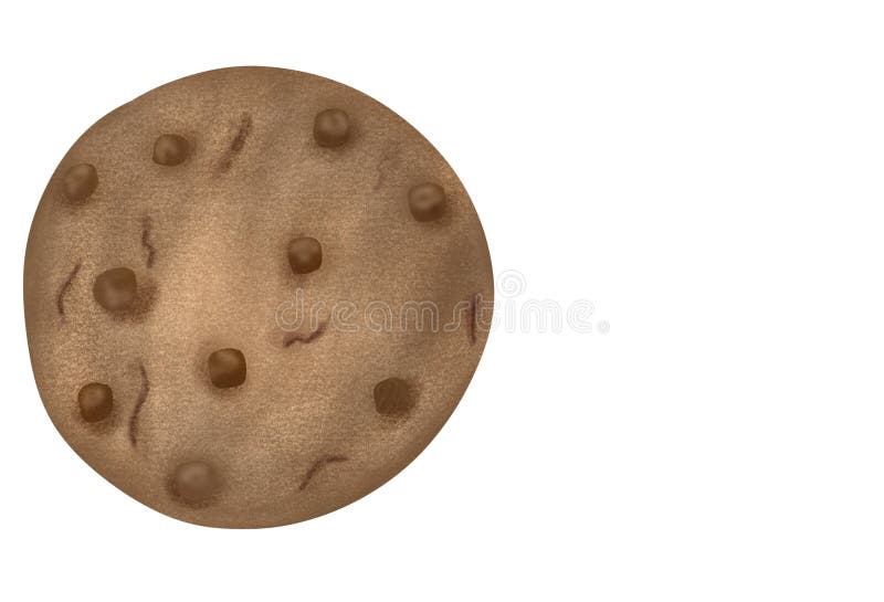 Drawing of Homemade Chocolate Cookies Stock Illustration - Illustration ...