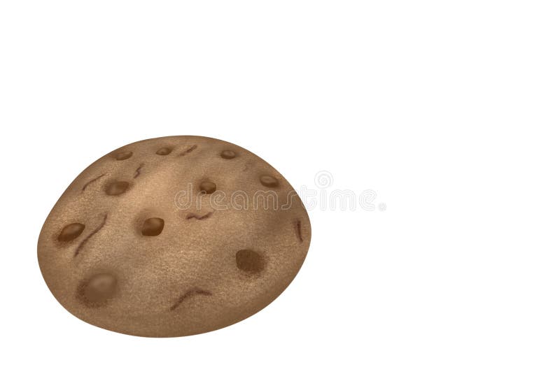 Drawing of Homemade Chocolate Cookies Stock Illustration - Illustration ...