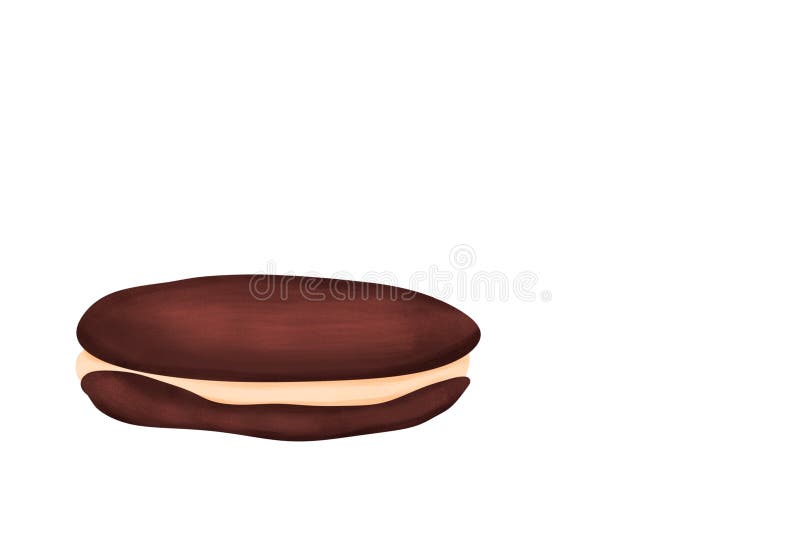 Drawing of Homemade Eclairs Cake Stock Illustration - Illustration of ...
