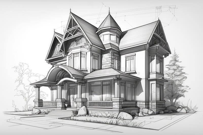 House Architect Development, Home Building Icon Stock Vector ...