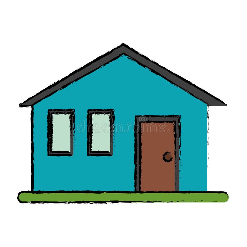 House Front View Drawing Stock Illustrations – 5,187 House Front View ...