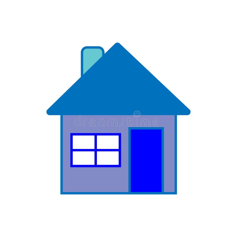 Drawing of House Icon Colorful Design Vector Illustration Stock Vector ...