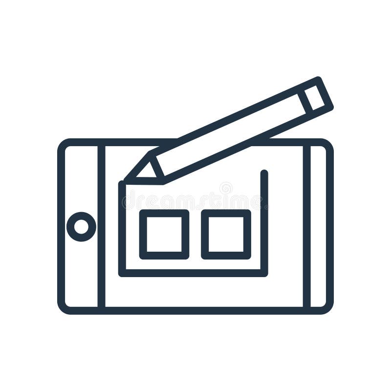 Drawing Icon Vector Isolated on White Background, Drawing Sign Stock ...