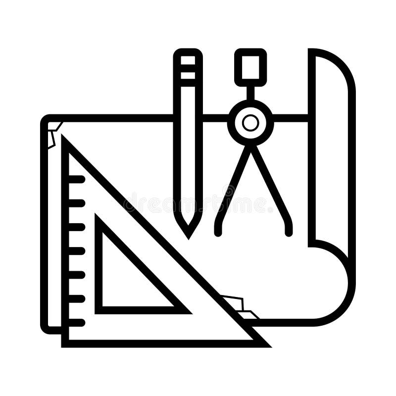 Drawing Instrument. Thin Drawing Professional Equipment. Stock ...