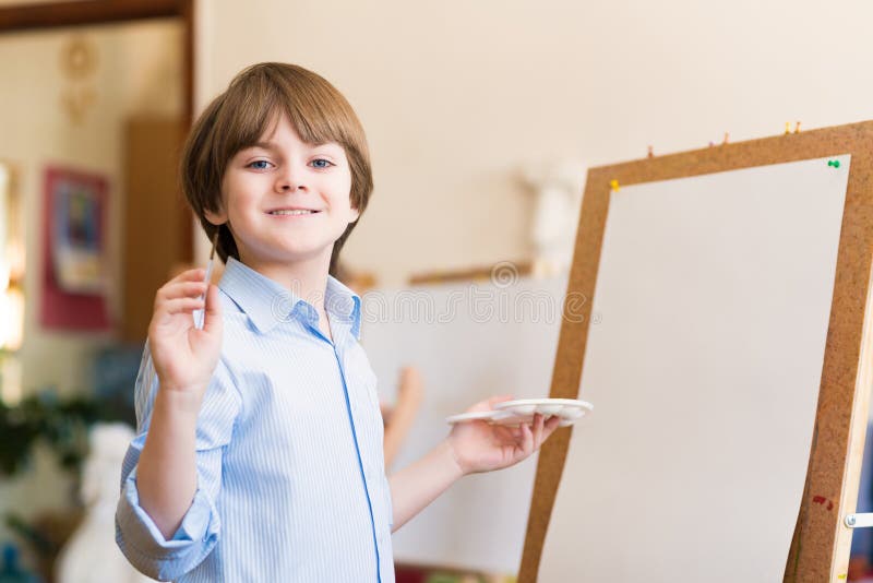 Drawing lesson stock photo. Image of girl, hobbies, classroom - 31129664