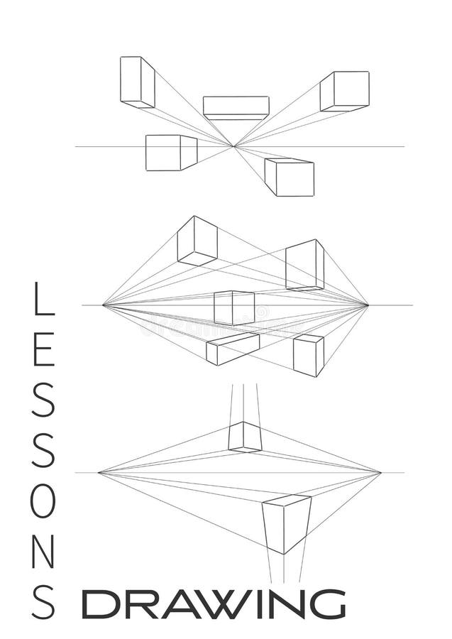 Drawing lessons. stock illustration. Illustration of sample - 269288715