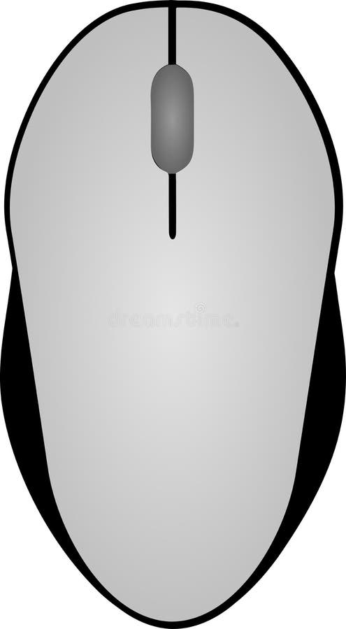 The Drawing of a Grey Computer Mouse, a Small Hardware Input Device ...