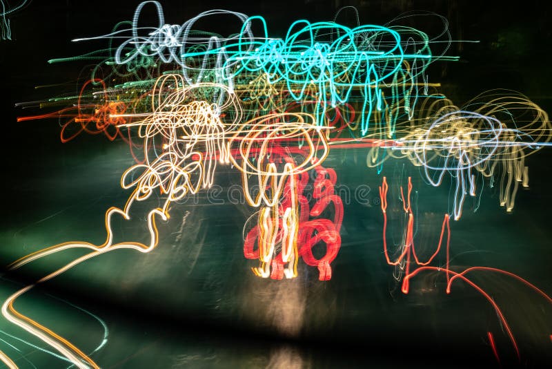 Drawing with Light stock photo. Image of milky, outdoor - 193224444