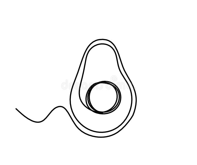 Avocado Line Drawing Stock Illustrations – 2,573 Avocado Line Drawing ...