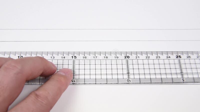 Drawing a Line with a Ruler and Pencil Stock Footage - Video of ...