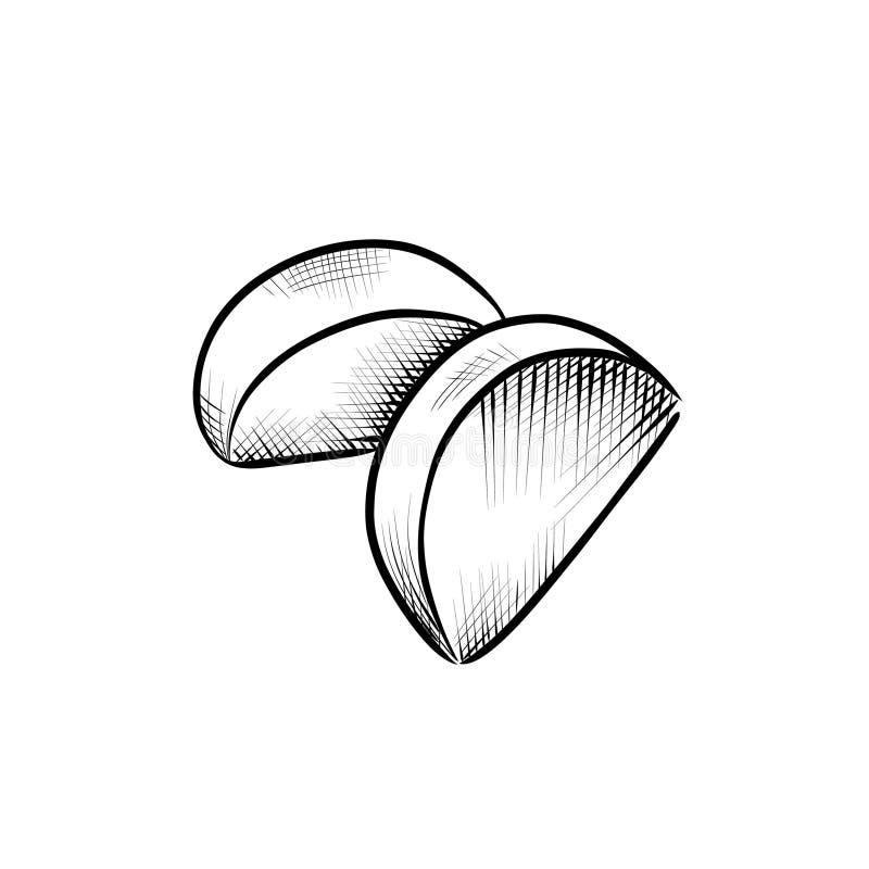 Drawing Lines. Line Art Plate, Cup, Fork and Knife Stock Vector ...