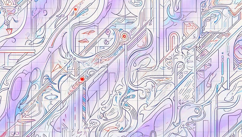 Drawing with Lines Ornaments and Patterns, Minimal Style of Line ...