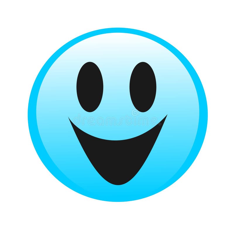 Blue Smiley Face Logo