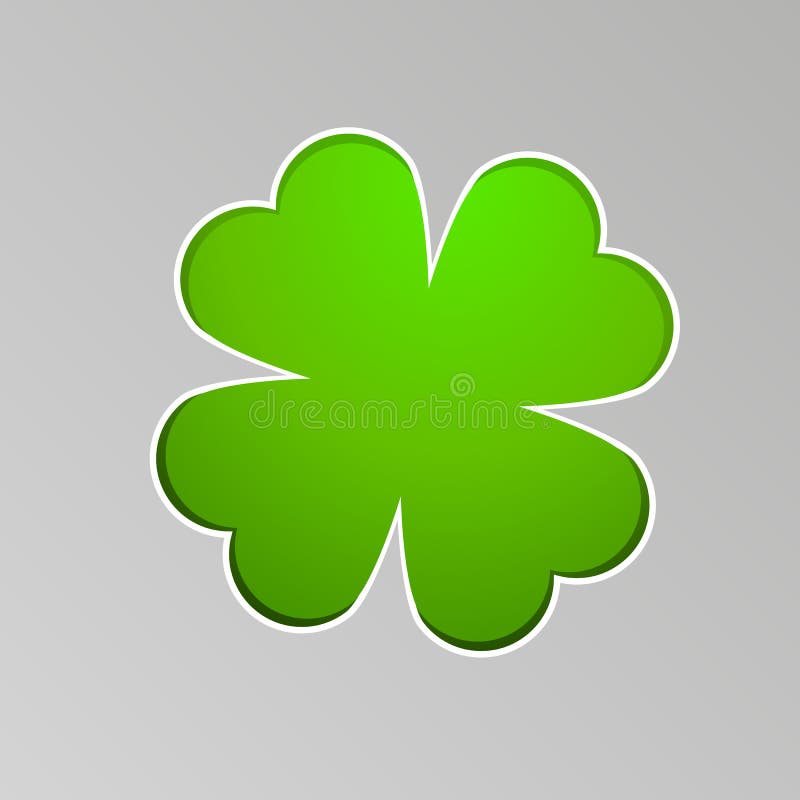 Lucky Four Leaf Clover for St Patrick S Day Celebration Stock ...