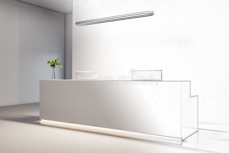 Office Reception Area Drawing Stock Illustrations – 127 Office ...
