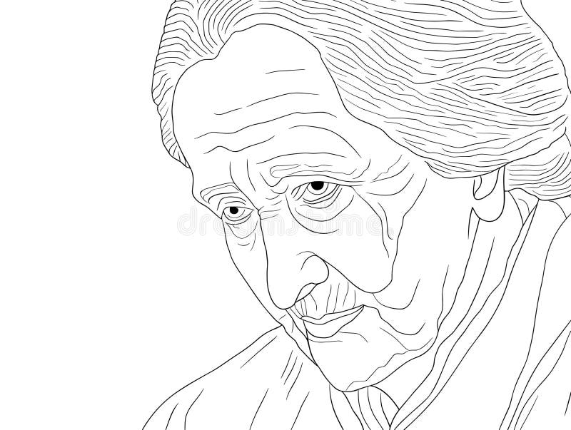 A Drawing of a Man - Beautiful Gorgeous 50s Mid Age Beautiful Elderly ...