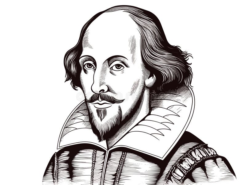 A Drawing of a Man - William Shakespeare - the Famous English Writer ...