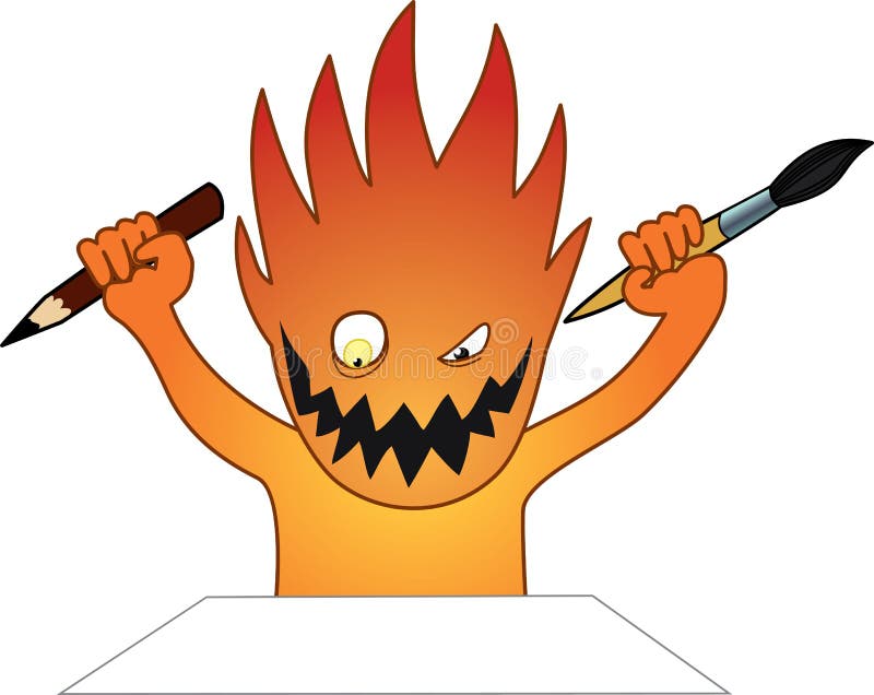 Drawing Maniac Stock Illustration - Image: 61681157