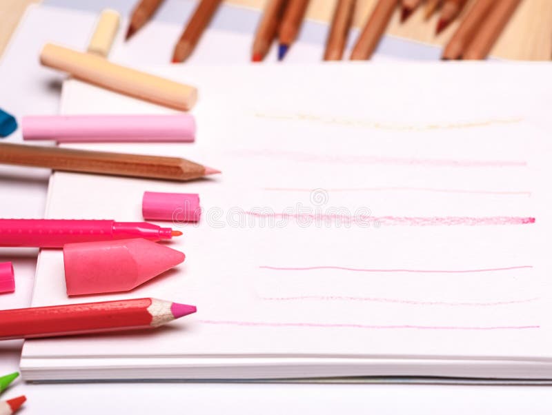 Drawing materials stock image. Image of black, colors - 52224679