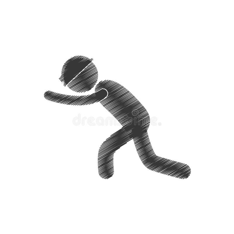 Mining Worker Miner Labor People Pictogram Stock Vector - Illustration ...