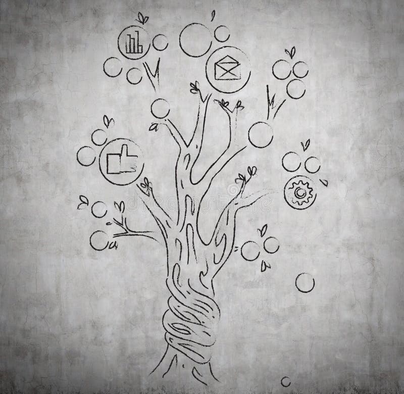 Drawing money tree stock photo. Image of leaf, banking - 48168712