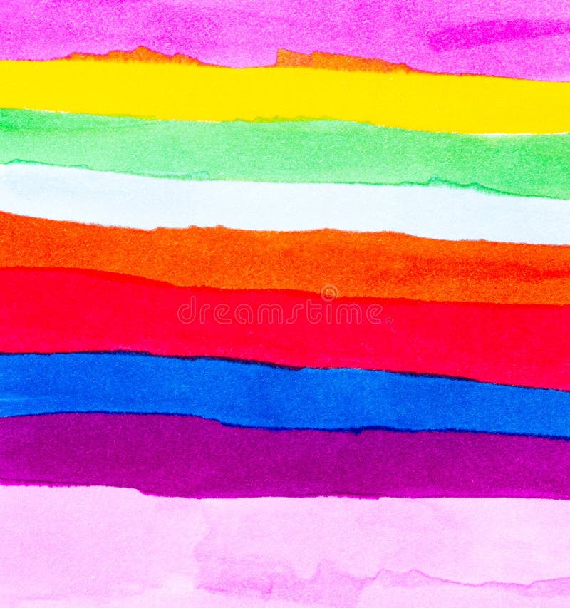 Drawing Multicolored Colored Stripes. Kid Stock Photo - Image of paint ...