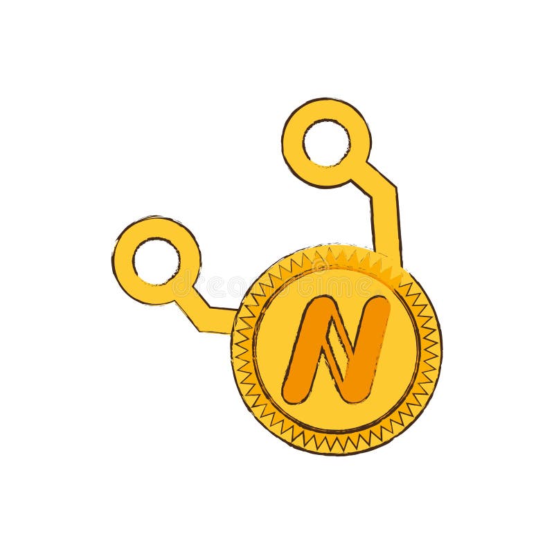 Drawing namecoin web icon stock illustration. Illustration of ...